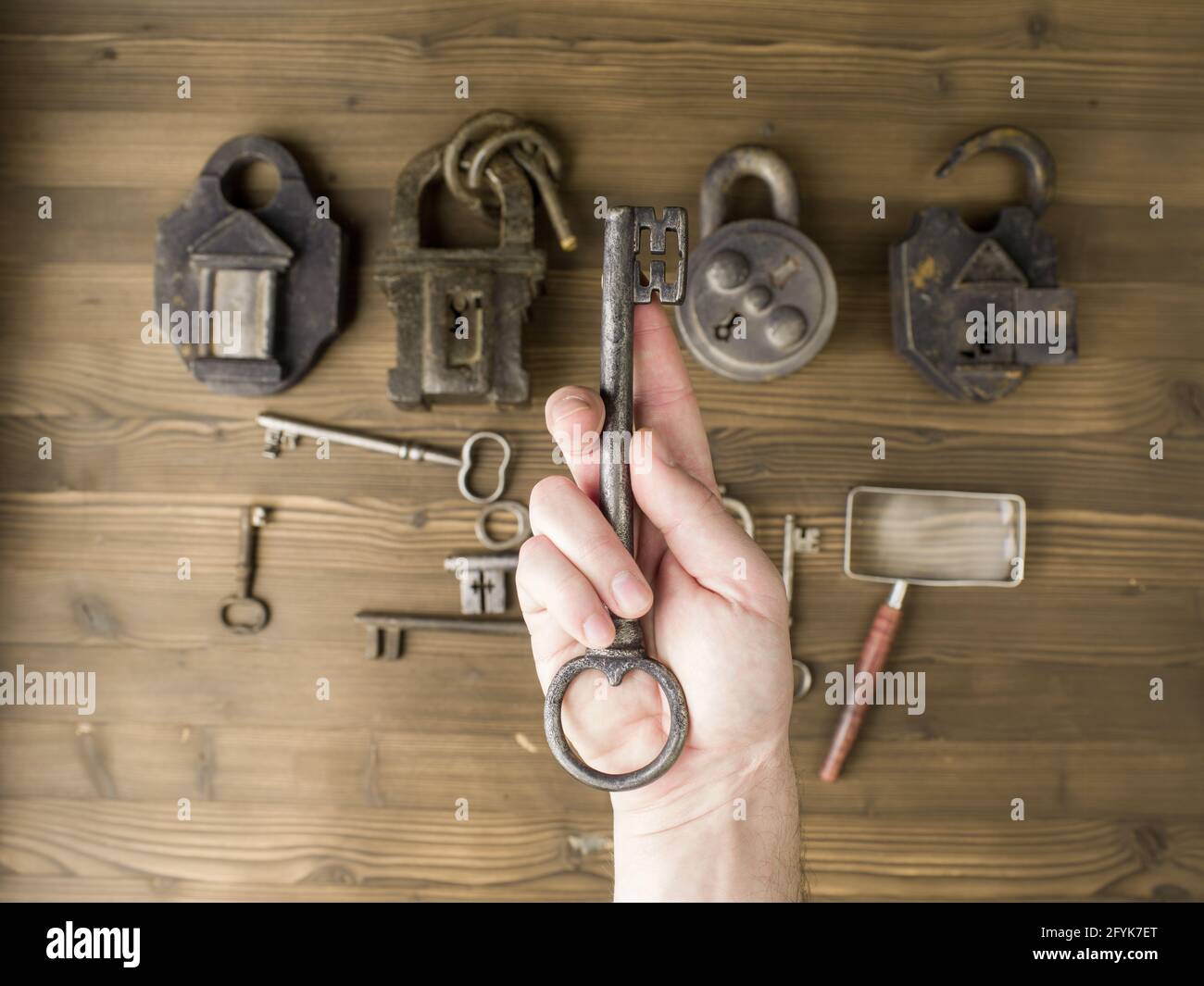 Old book padlock chain hi-res stock photography and images - Alamy