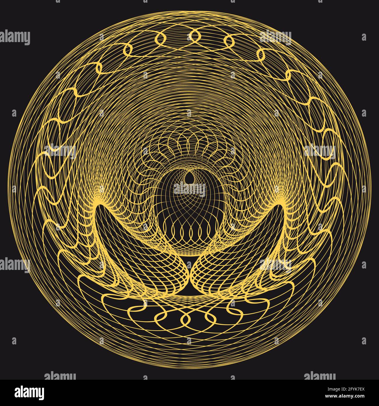 Abstract color generative art vector design object Stock Vector Image ...