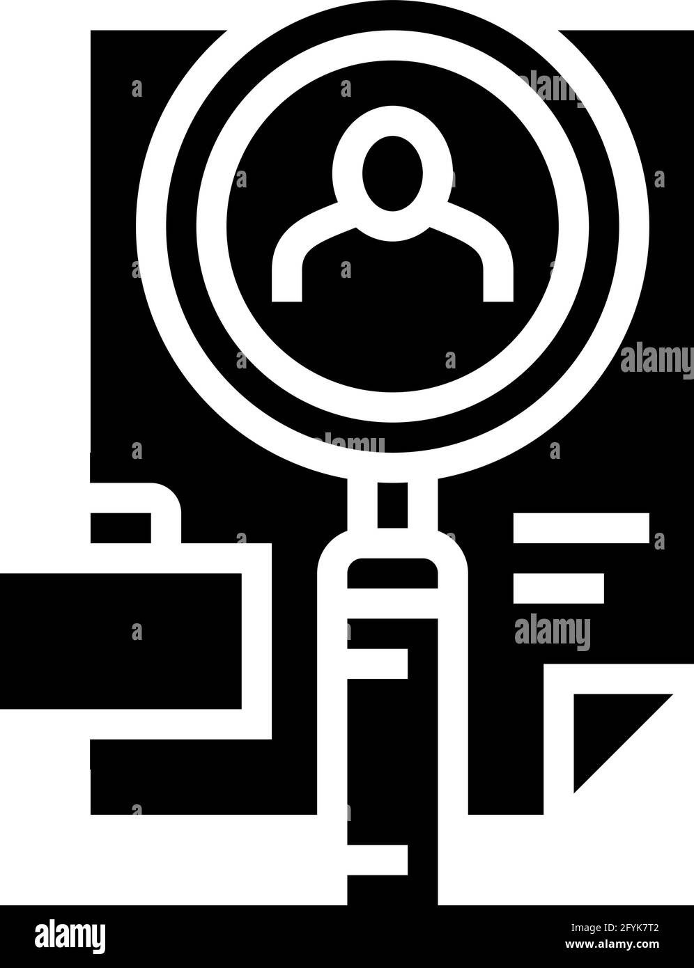 Cv Confirmation Glyph Icon Vector Illustration Stock Vector Image And Art