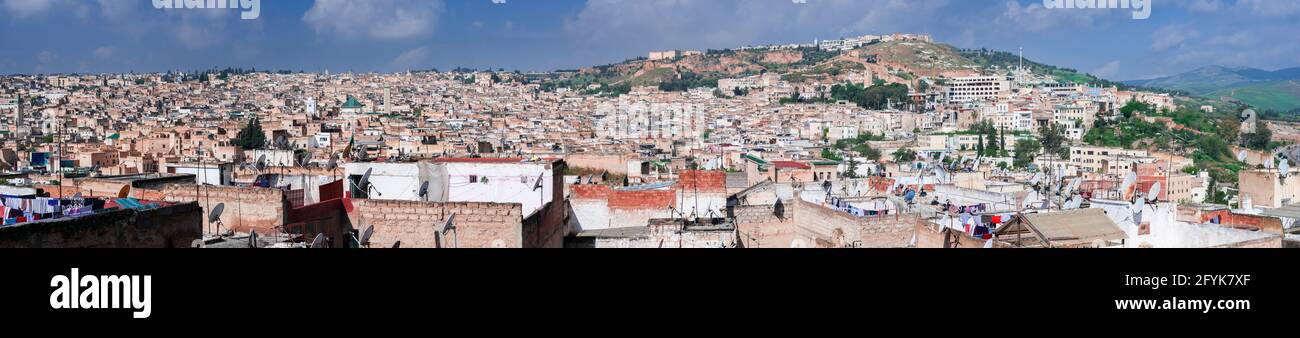 City view from the medina of Fes, Morocco, Africa Stock Photo - Alamy
