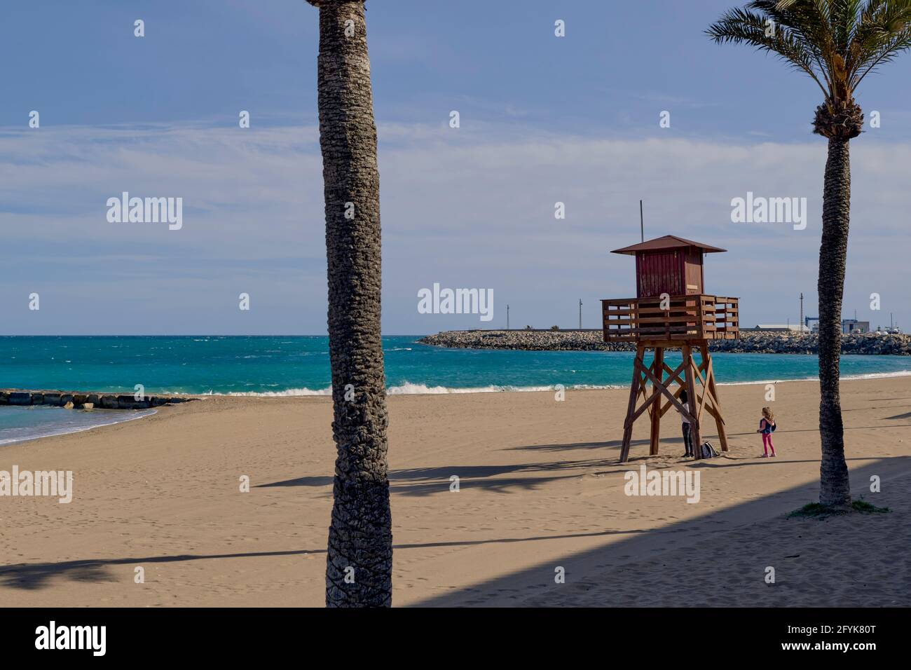 Beach del Forti, Vinaros, costa del Azahar, province of Castellon ...