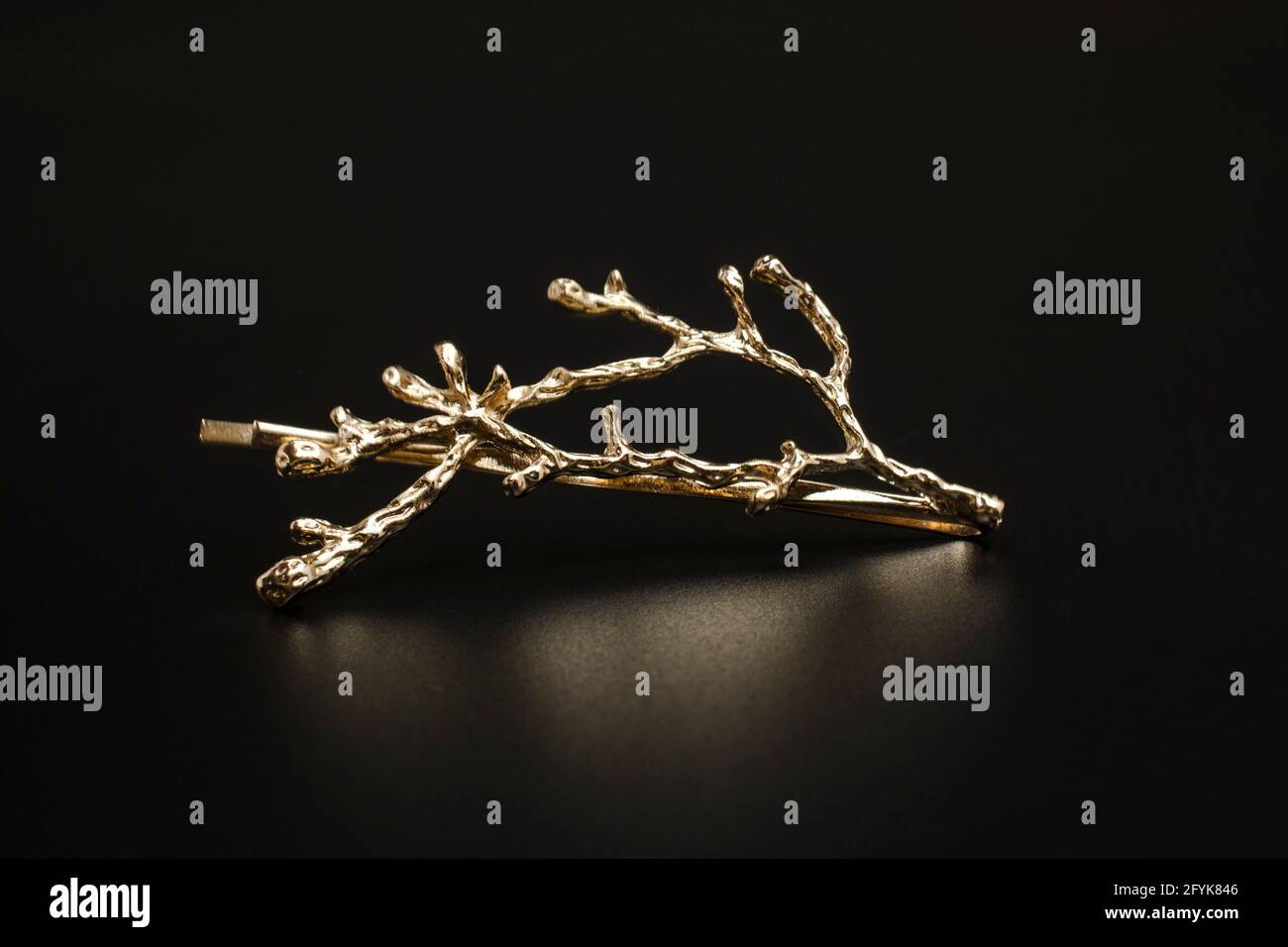 Golden twig isolated on whiteabstract hi-res stock photography and ...