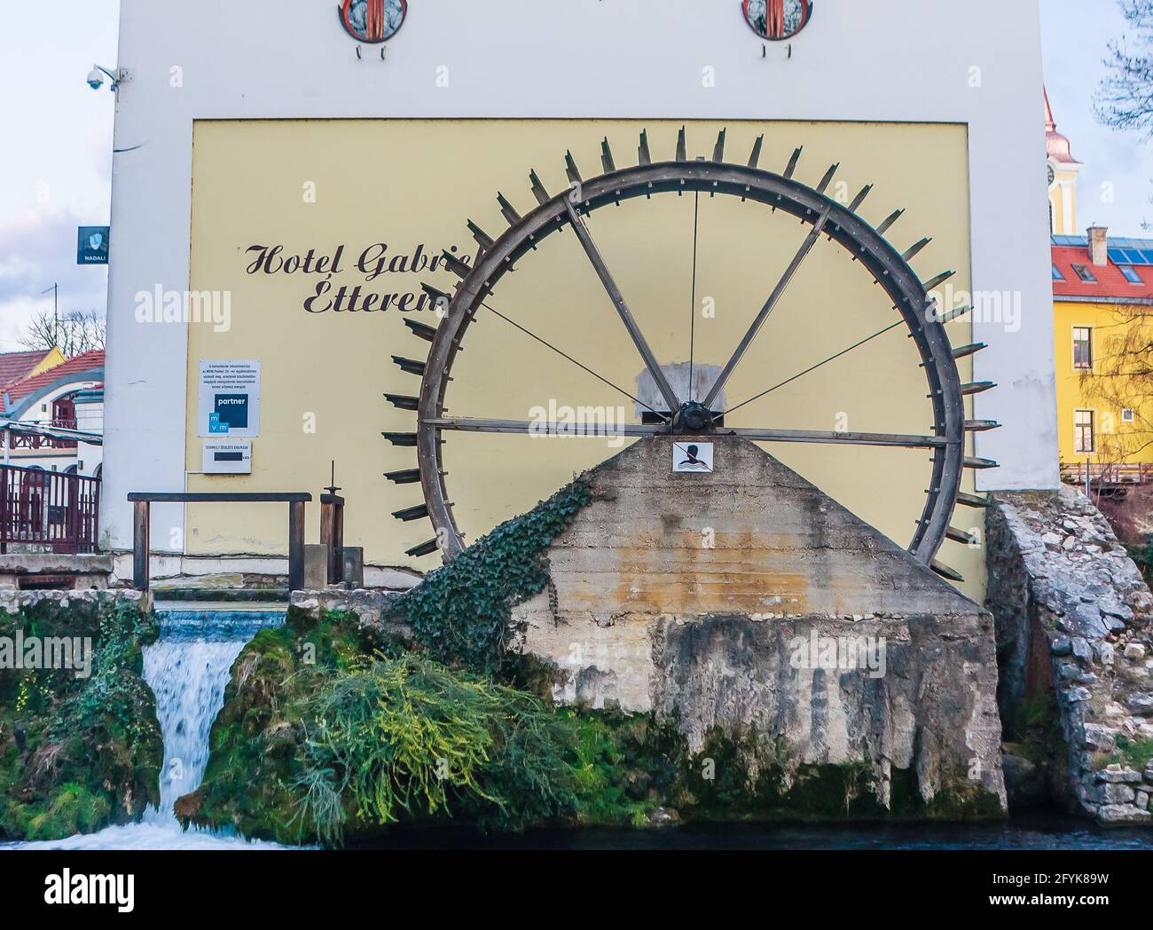 Great mill lake, Malom-to, spring lake, hotel Gabriella Etterem ...