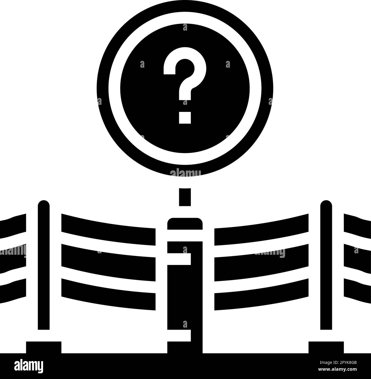 accident investigation glyph icon vector illustration Stock Vector ...