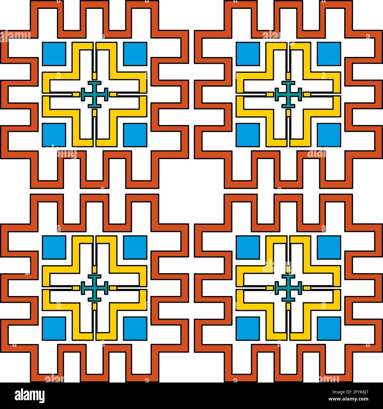 Tile art artwork Cut Out Stock Images & Pictures - Alamy