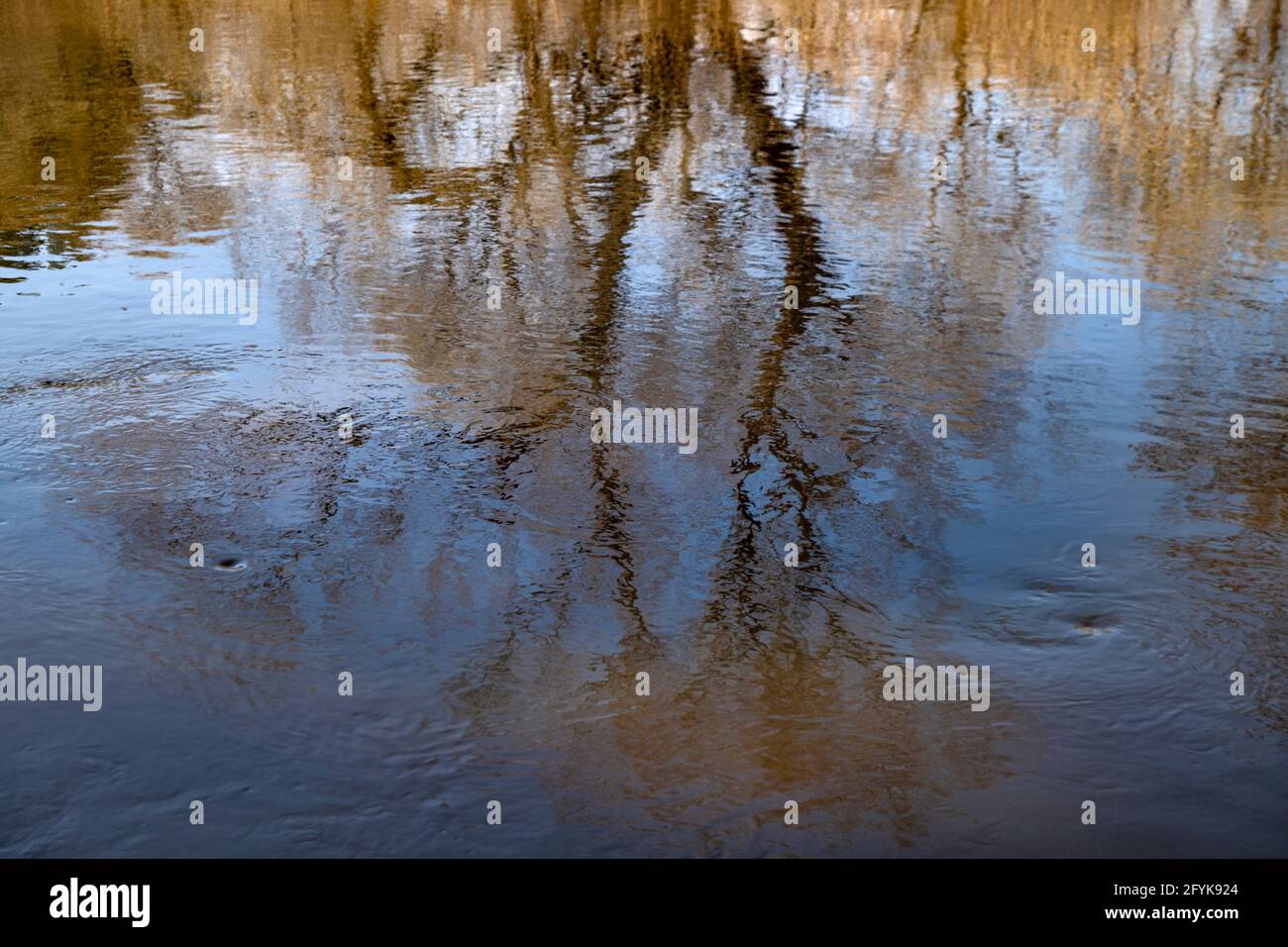 A spring flood on a small river, Moscow region, Russia Stock Photo - Alamy