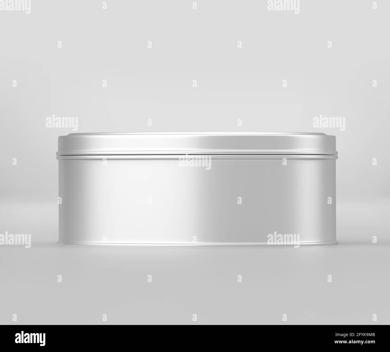 White Small Round Tin Can Mockup, Blank food Container, 3d Rendering ...