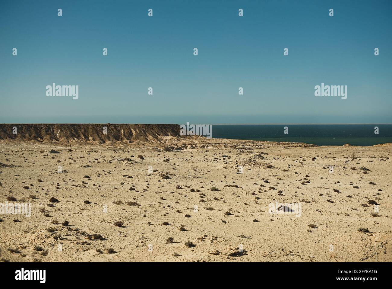 Sahara desert along side the atlantic ocean Western Africa, Morocco ...