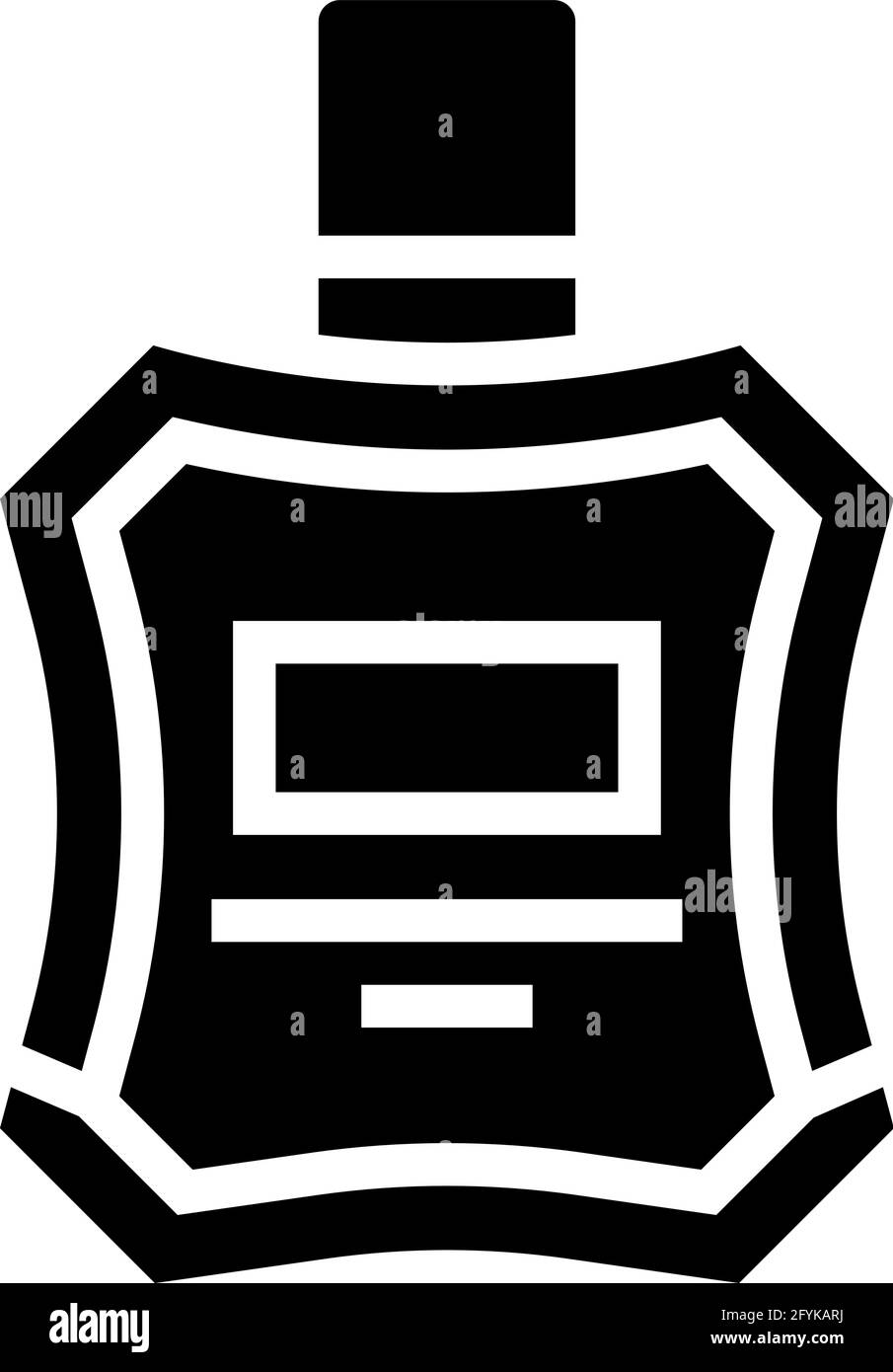 cologne perfume after shaving glyph icon vector illustration Stock ...