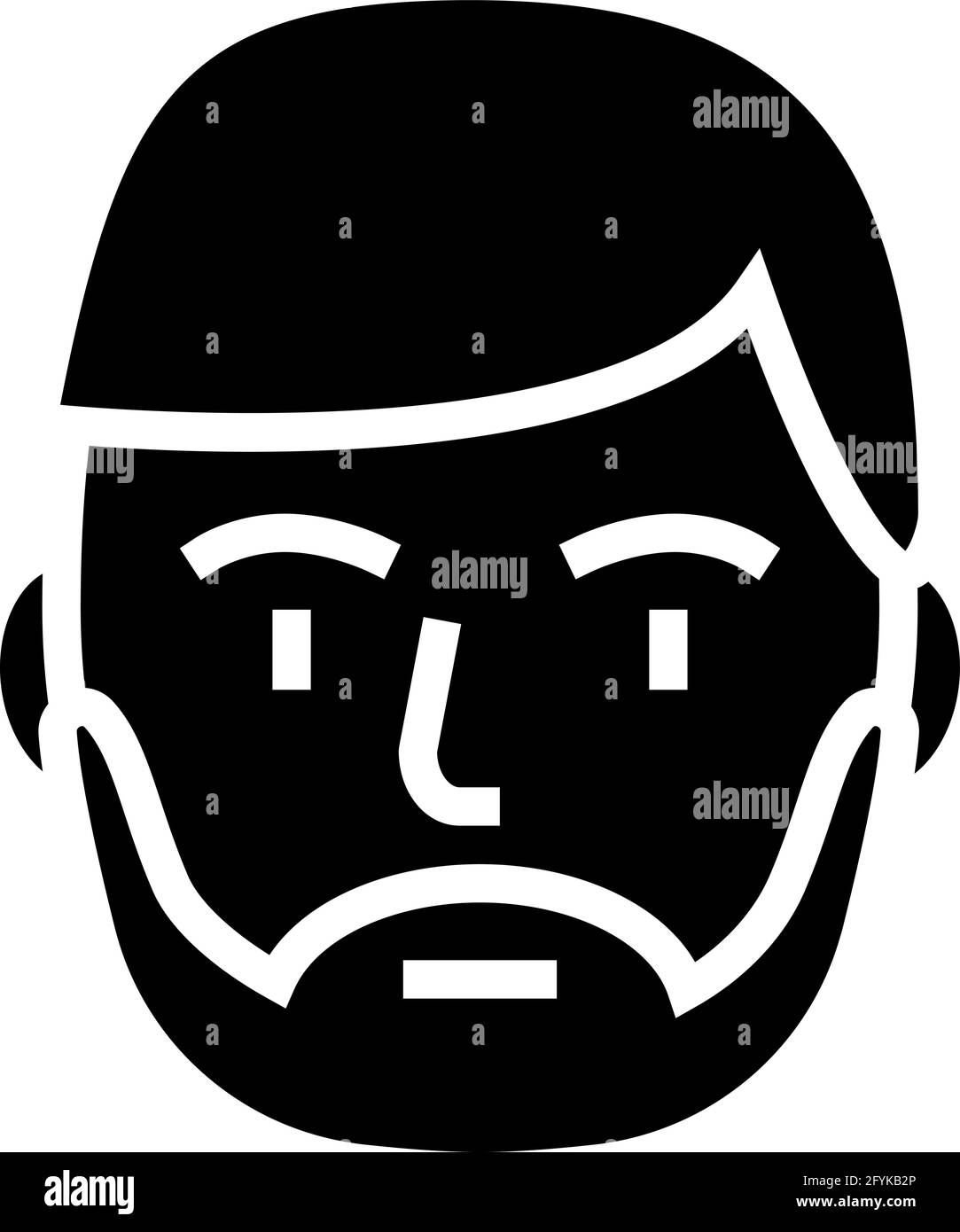 Bearded man and shaving Black and White Stock Photos & Images - Alamy