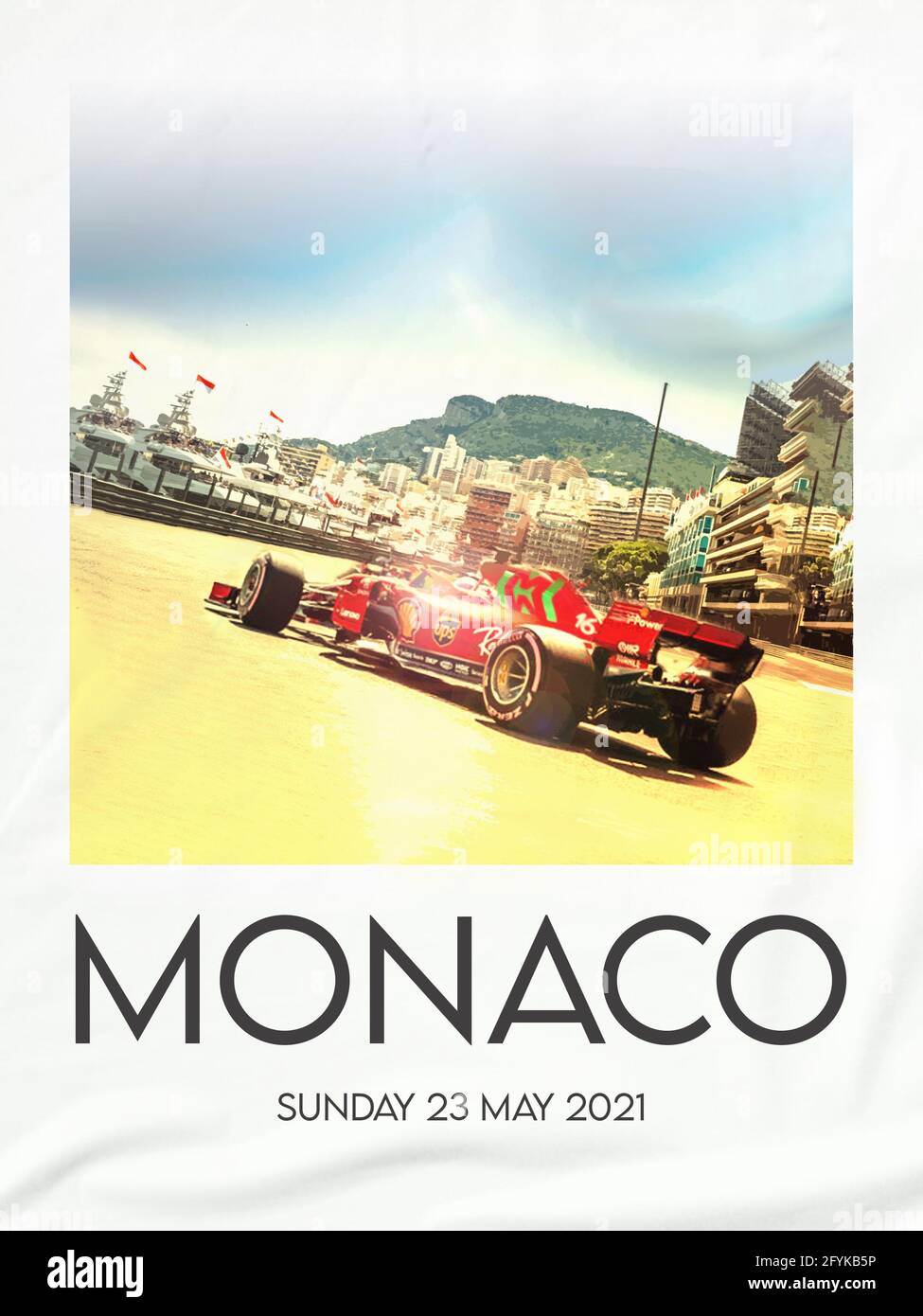 Poster for the monaco grand prix motor race hi-res stock photography ...