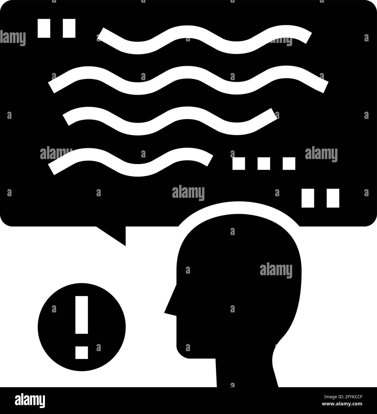 talk stroke glyph icon vector illustration Stock Vector Image & Art - Alamy