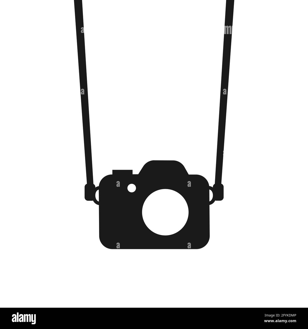 DSLR and camera on the strap. Device, tool and equipment for taking ...