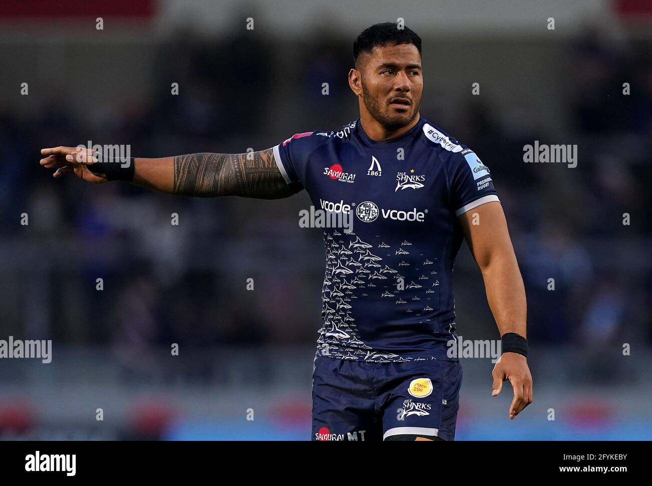 Sale Sharks' Manu Tuilagi during the Gallagher Premiership match at the ...