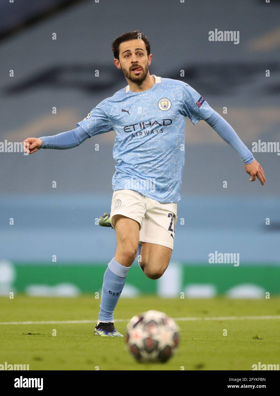 Manchester City's Bernardo Silva during the UEFA Champions League match ...