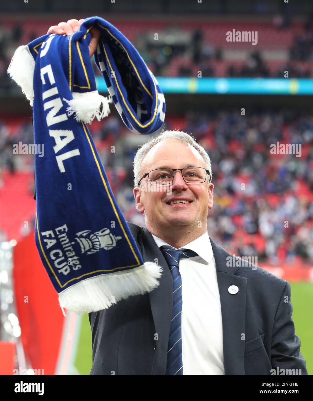 Leicester City Director of football Jon Rudkin celebrates with a wave ...