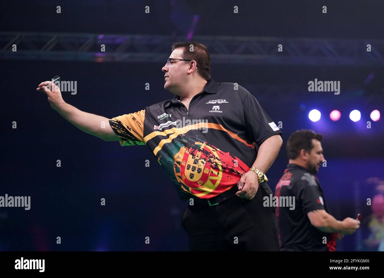 Jose de Sousa in action during the 2021 Unibet Premier League Play-Offs ...