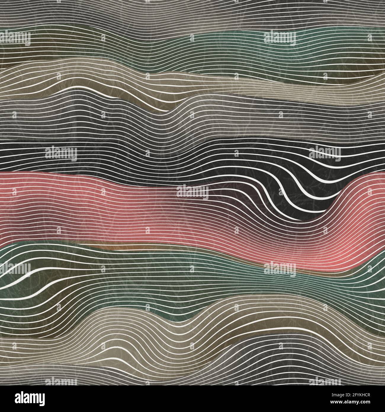 Seamless natural landscape hill pattern for print Stock Photo - Alamy