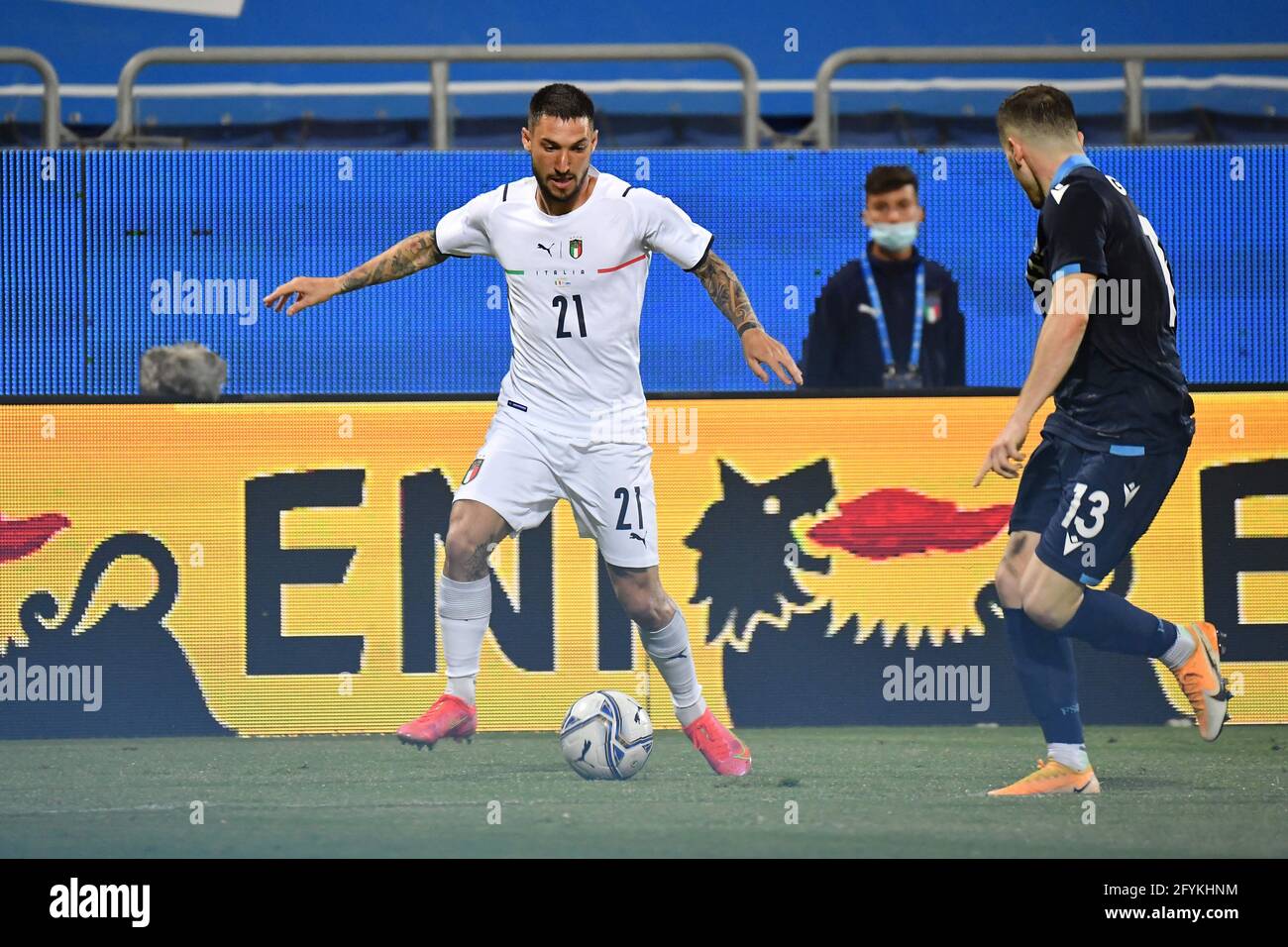 Sardegna Arena, Cagliari, Italy, 28 May 2021, Matteo Politano of Italy ...