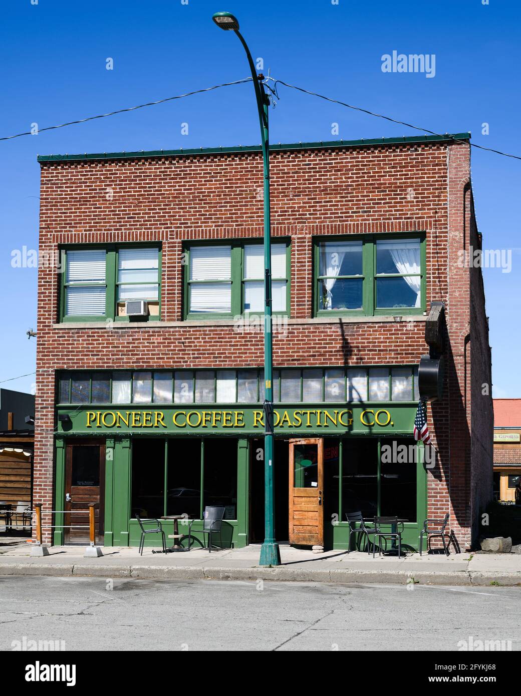 Downtown brick buildings hi-res stock photography and images - Alamy