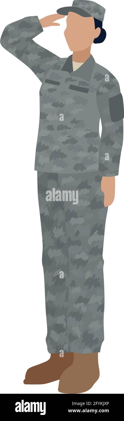 Woman soldier in military Stock Vector Images - Alamy