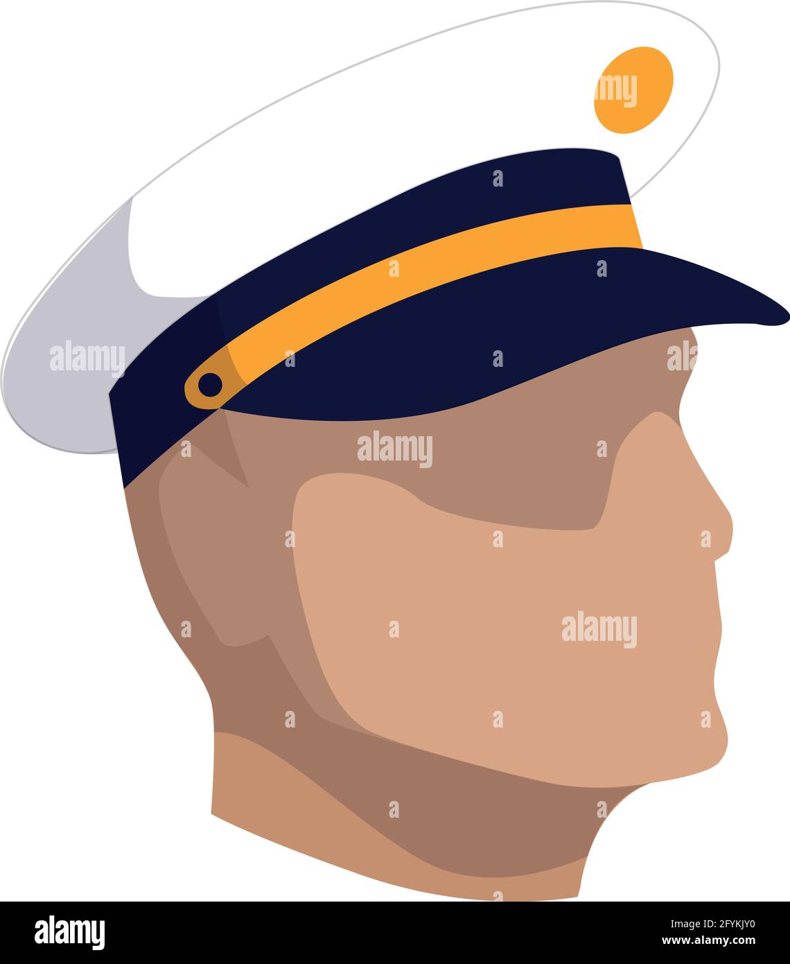 Navy cap Stock Vector Images - Alamy
