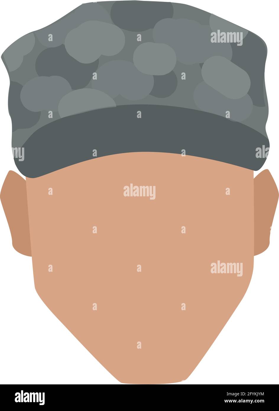 Isolated face of a US army man Stock Vector Image & Art - Alamy