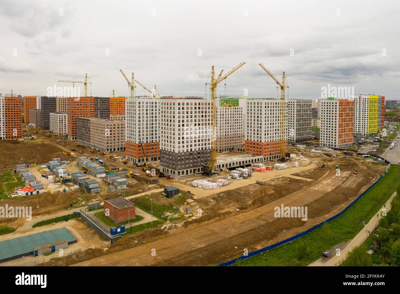 Moscow. Russia. May 2020. New residential complex in New Moscow ...