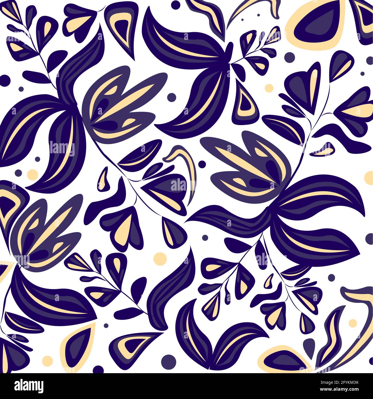 abstract fantasy plants on colorful background Stock Vector Image & Art ...