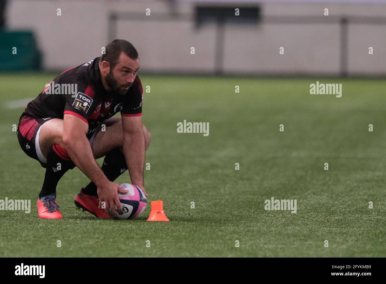 Paris, France. 29th May, 2021. Lyon Wing TOBY ARNOLD in action during ...