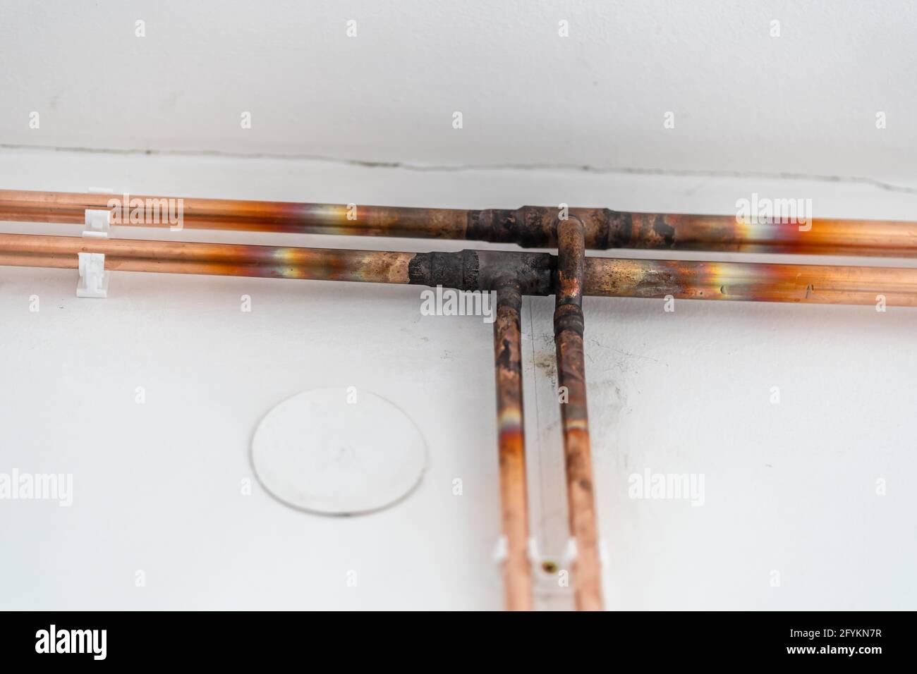 Copper pipes hi-res stock photography and images - Alamy