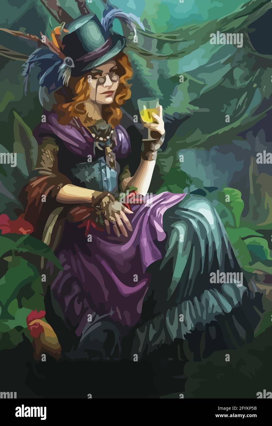 tarot fortune telling card illustration Stock Photo - Alamy