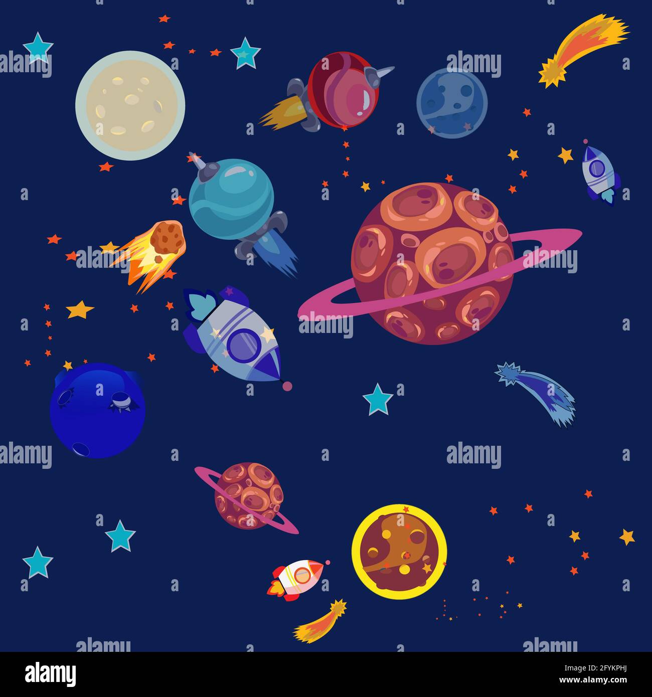 Universe Stars Planets And Themes