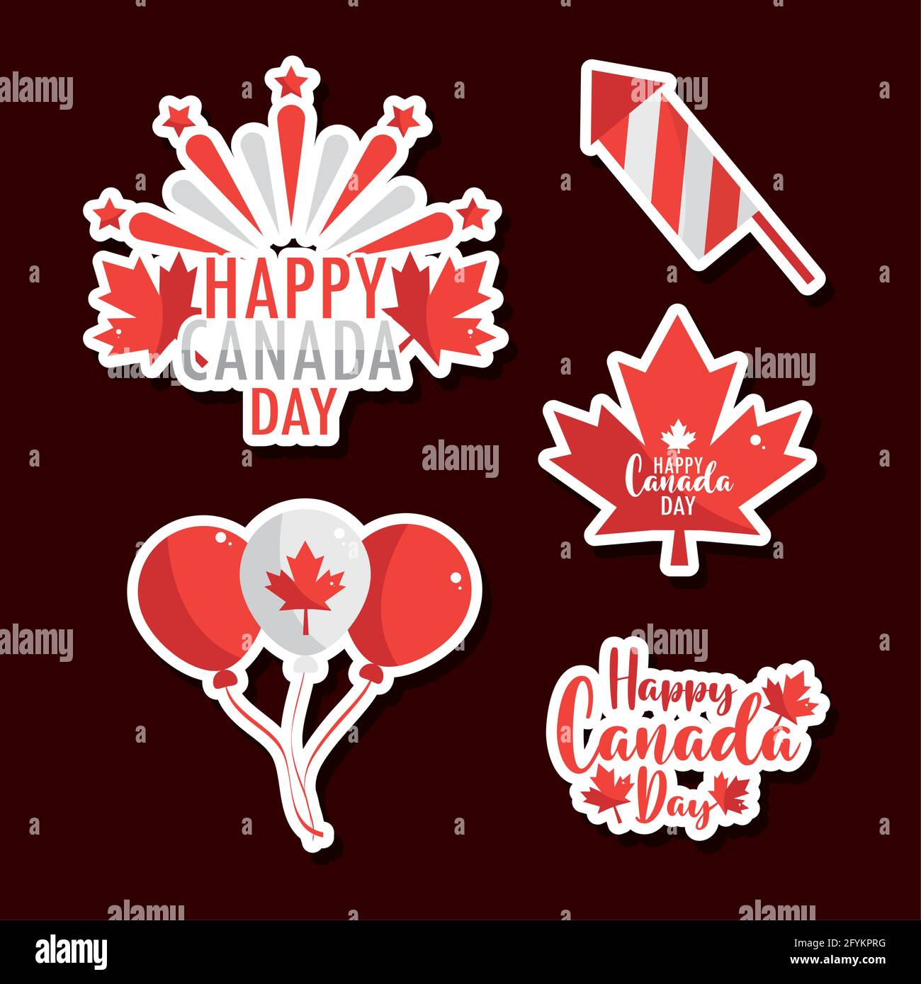 happy canada day Stock Vector Image & Art - Alamy