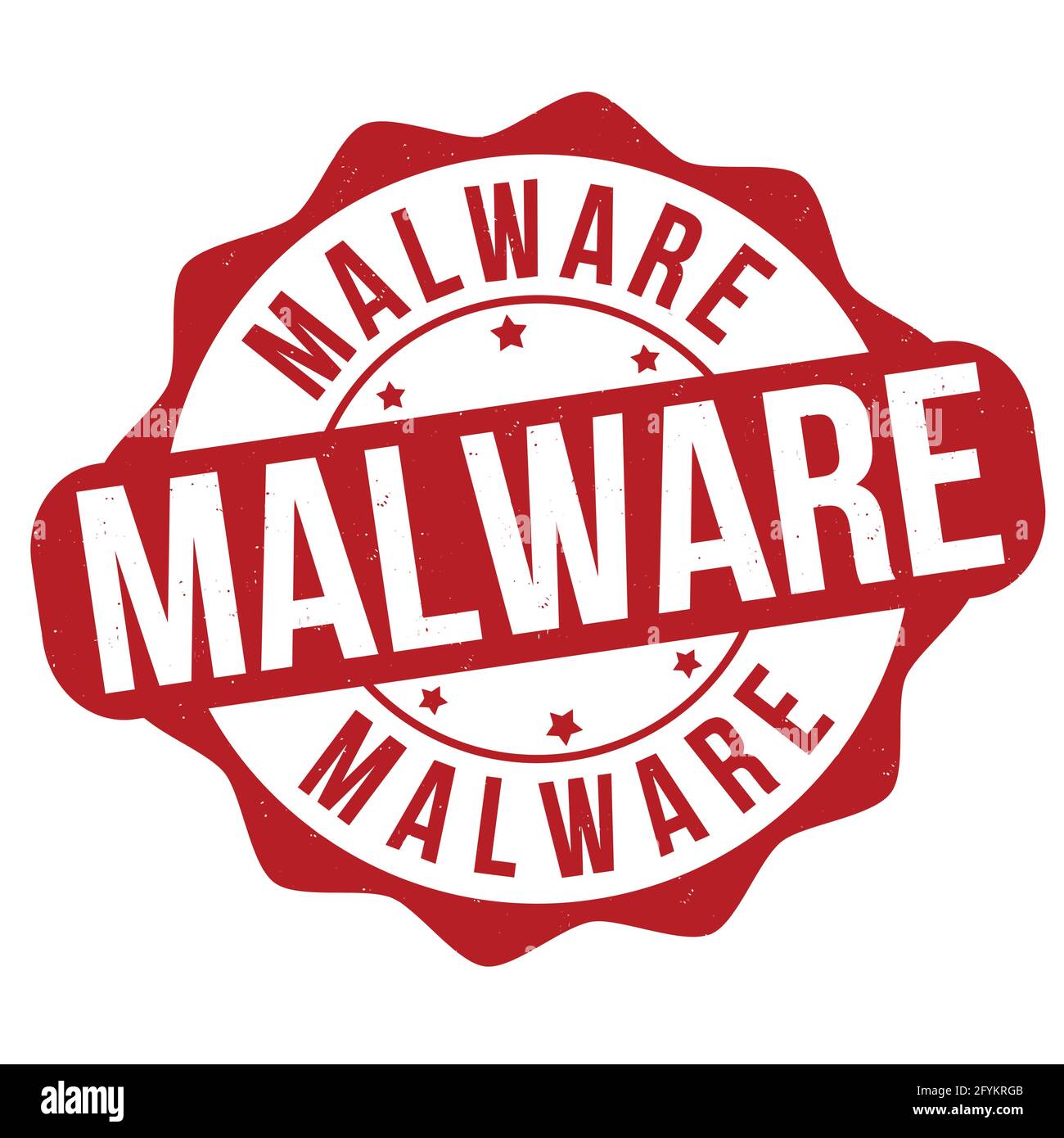 Malware grunge rubber stamp on white background, vector illustration ...