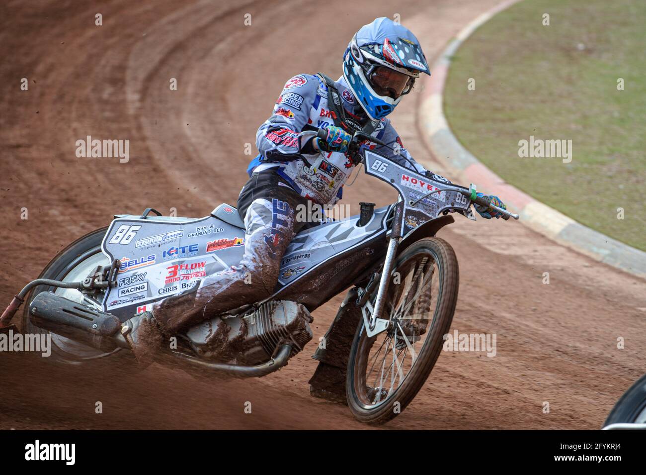 MANCHESTER, UK. MAY 28TH Sonny Springer in action during the British ...
