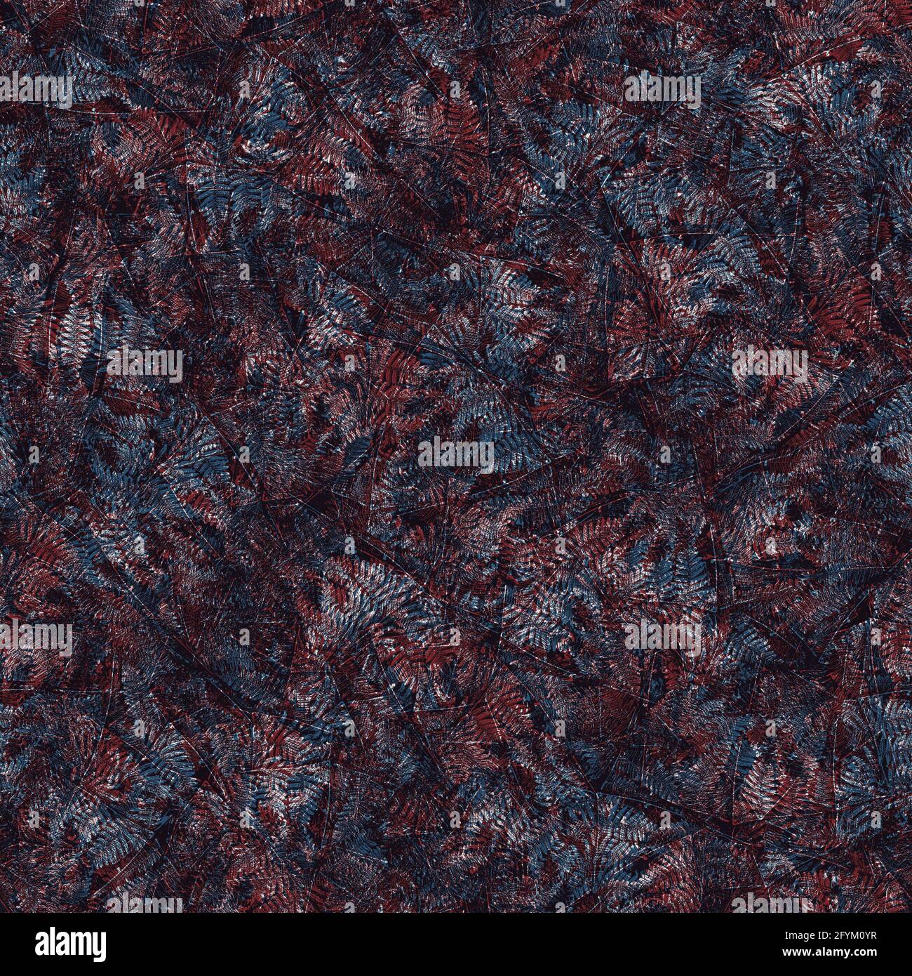 Seamless leaf pattern in red blue black white Stock Photo - Alamy