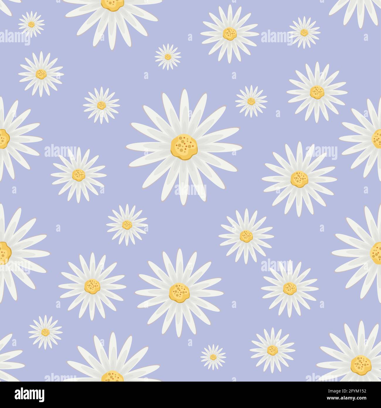 pattern with flowers of daisy Stock Vector Image & Art - Alamy