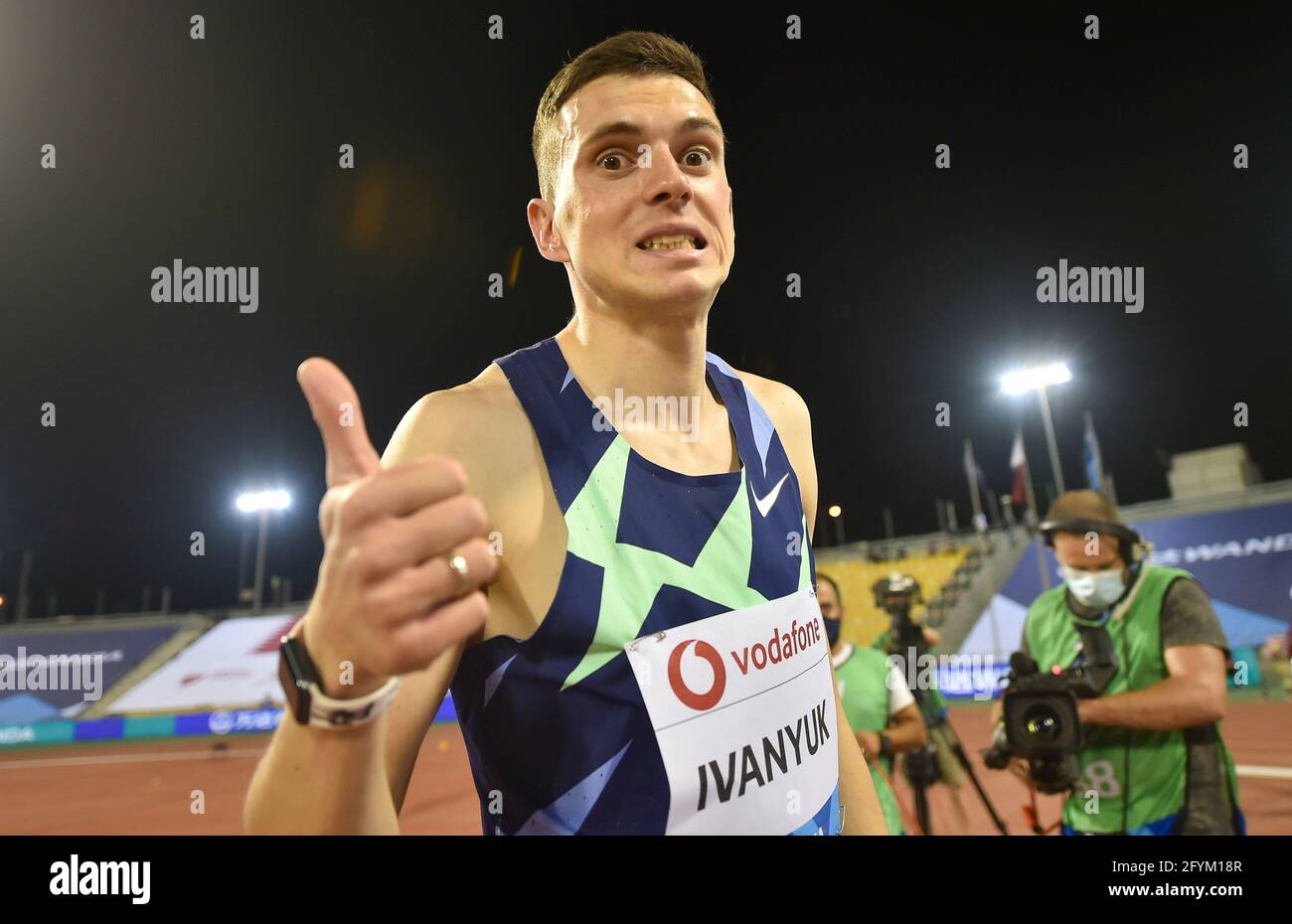 Doha, Qatar. 28th May, 2021. Authorized neutral athlete Ilya Ivanyuk ...