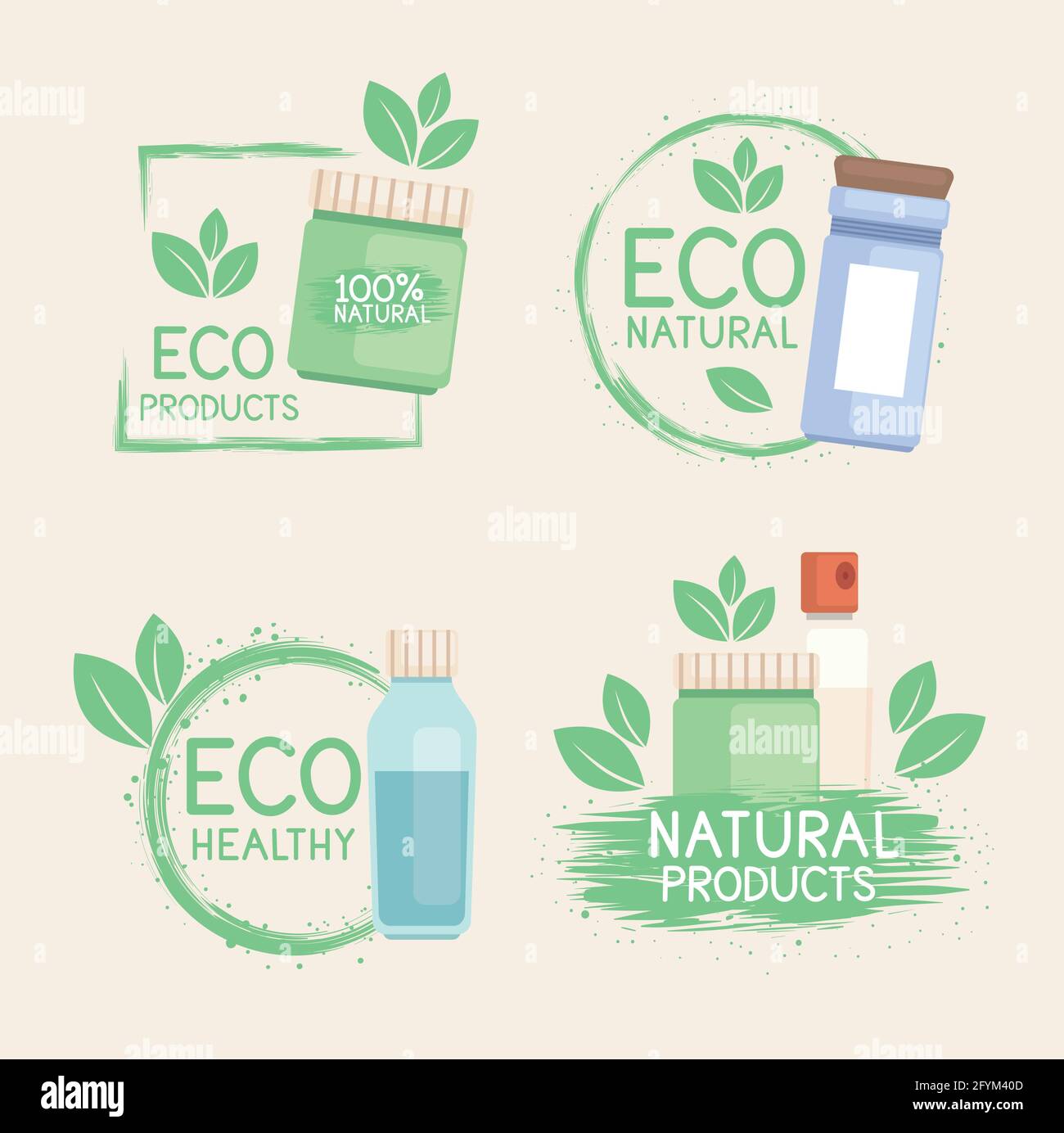 eco products cosmetics Stock Vector Image & Art - Alamy