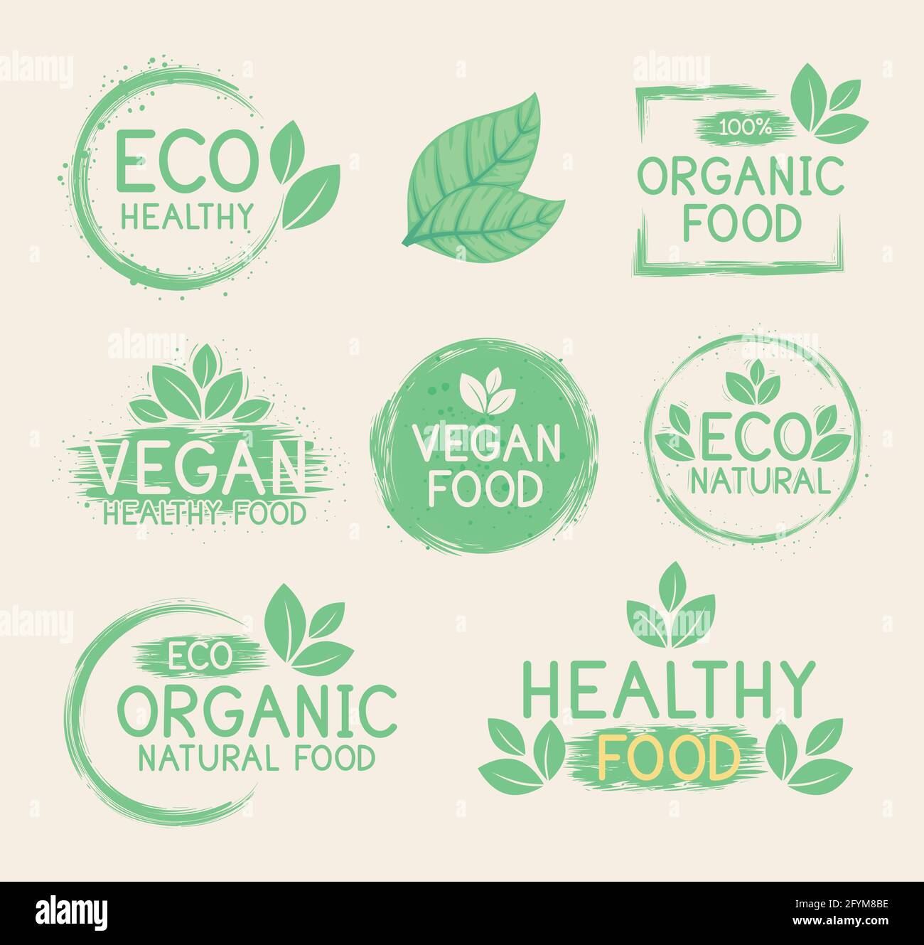 bundle green labels Stock Vector Image & Art - Alamy