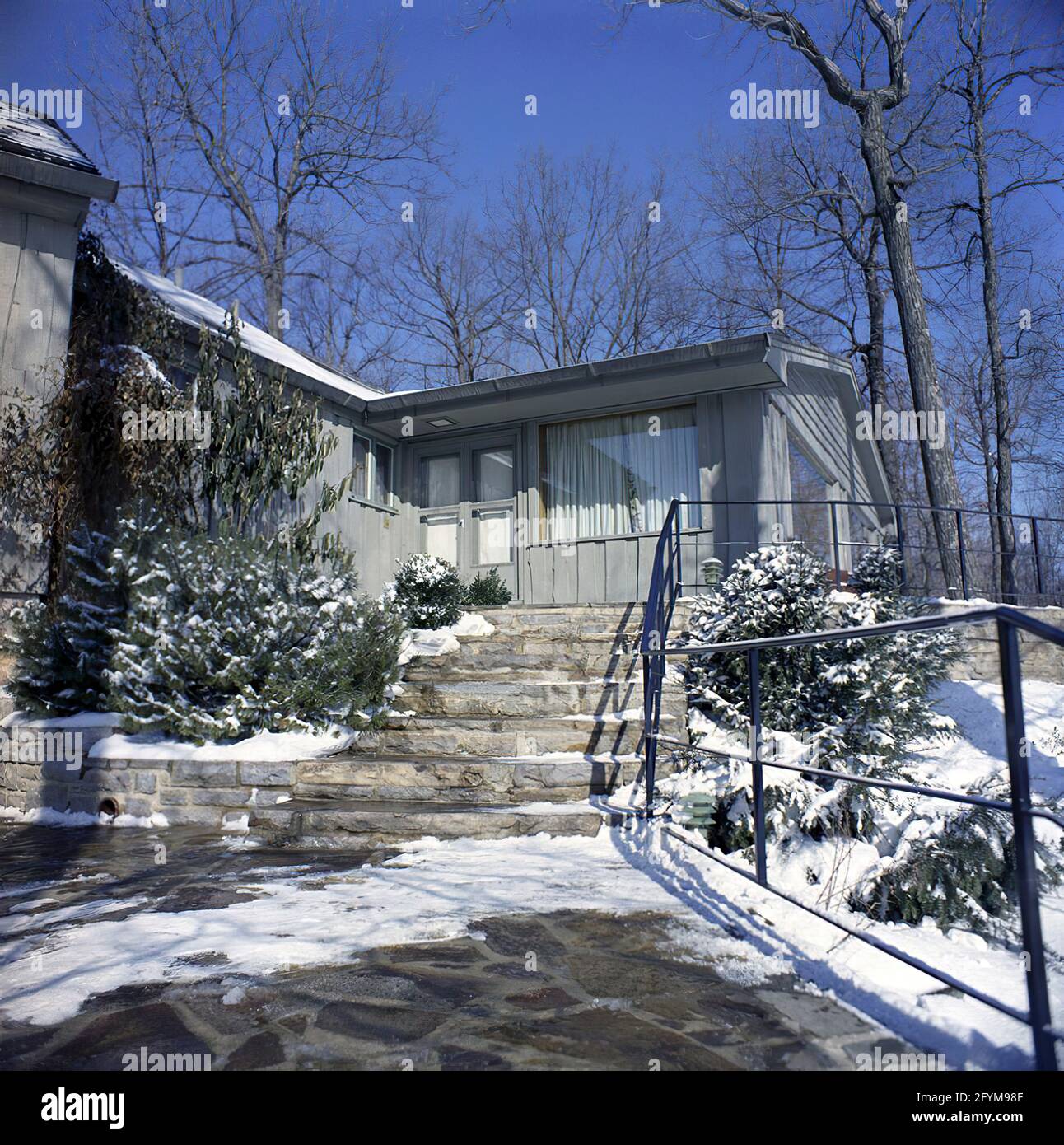 Aspen Lodge, the Presidential residence at Camp David in Frederick ...