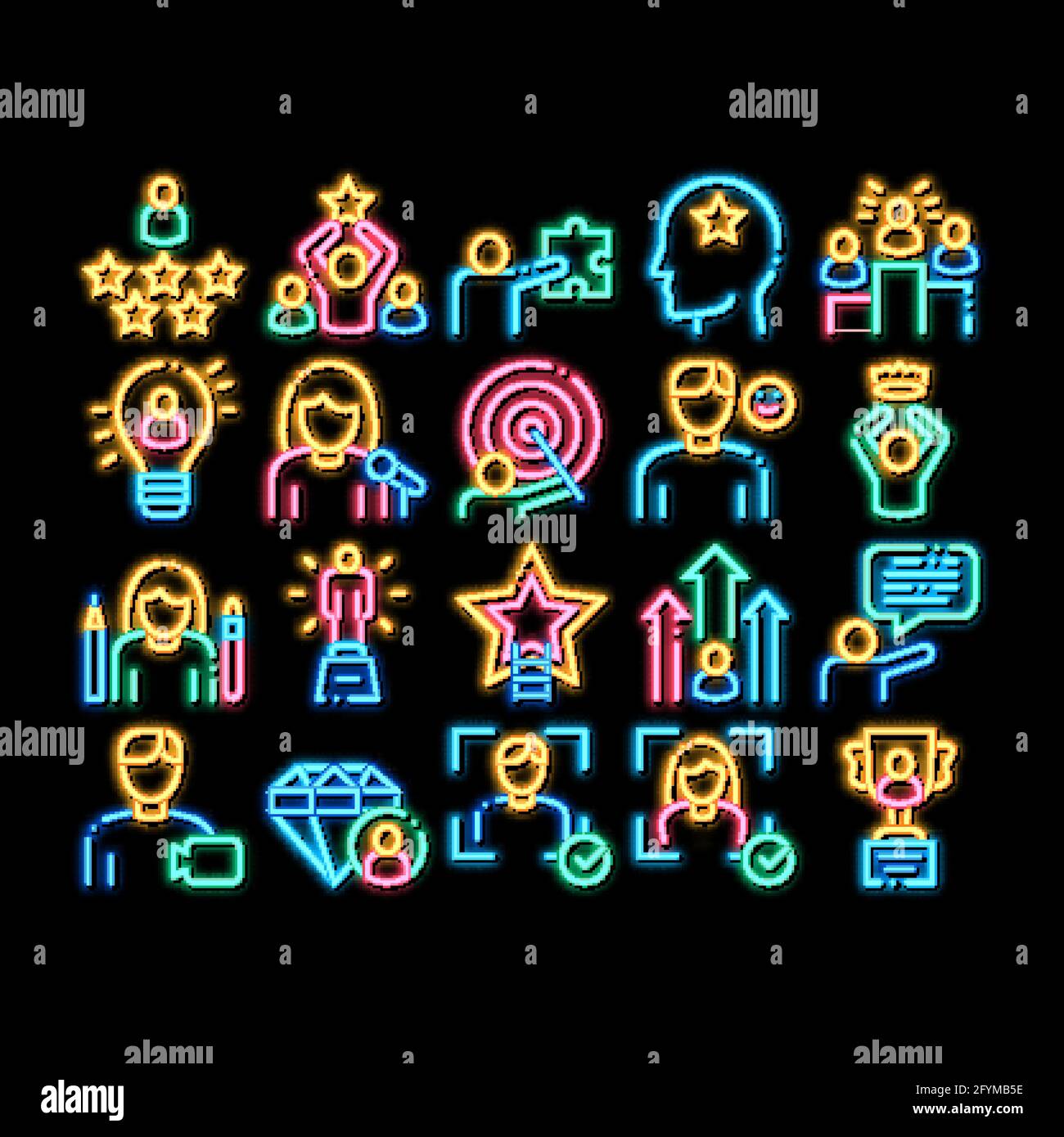Star sign human talent icon hi-res stock photography and images - Alamy