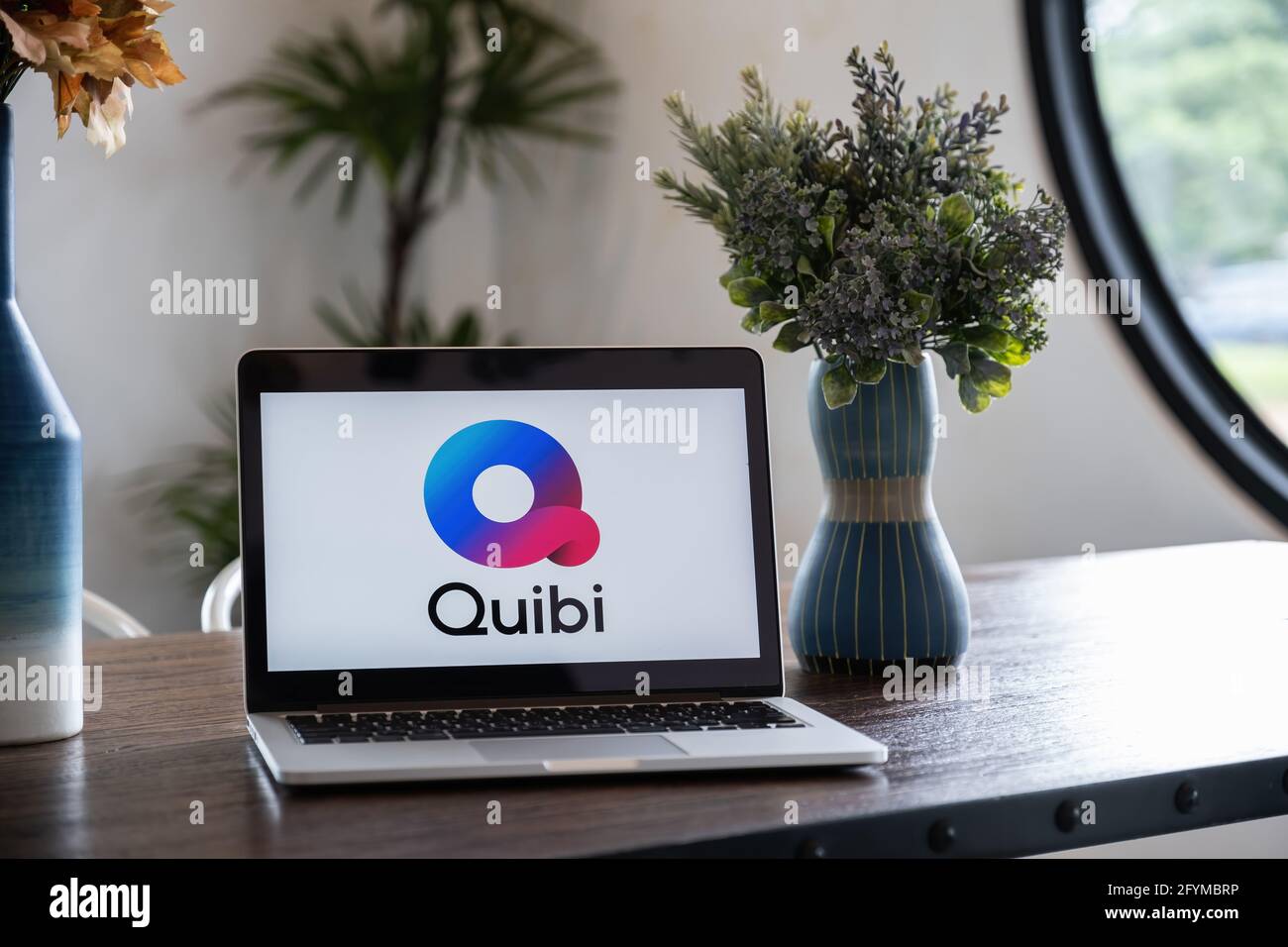 CHIANG MAI, THAILAND : MAY 29, In this photo illustration the Quibi ...