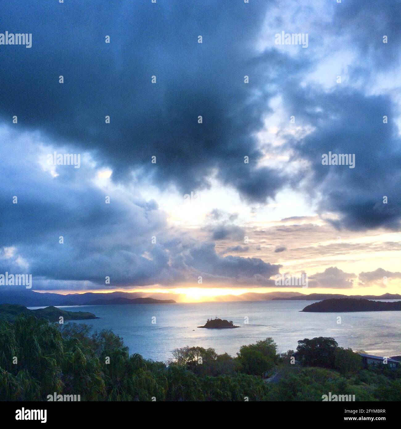 Beautiful Hamilton Island Sunset Stock Photo - Alamy
