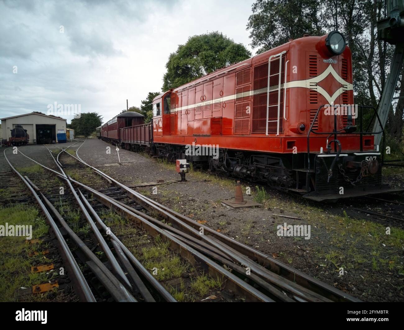 AUCKL, NEW ZEALAND - Jan 17, 2021: View of English Electric DE507 ...