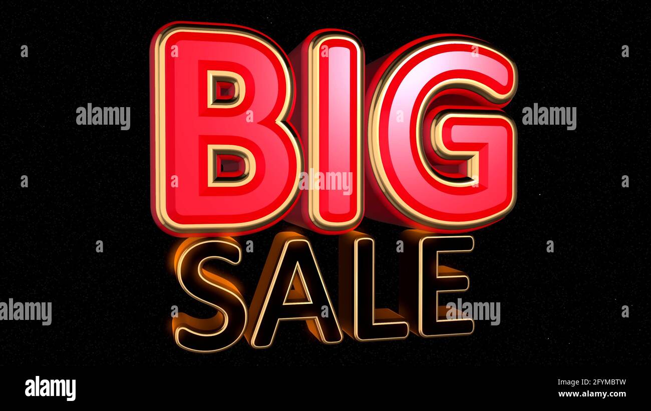 Big sale day, marketing and promotion of the big sale with stars in ...
