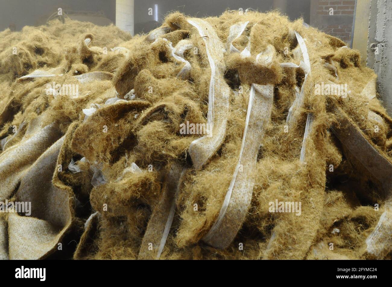 A Worker produces a mattress manufactured by Coco Fiber, are used 6000 ...