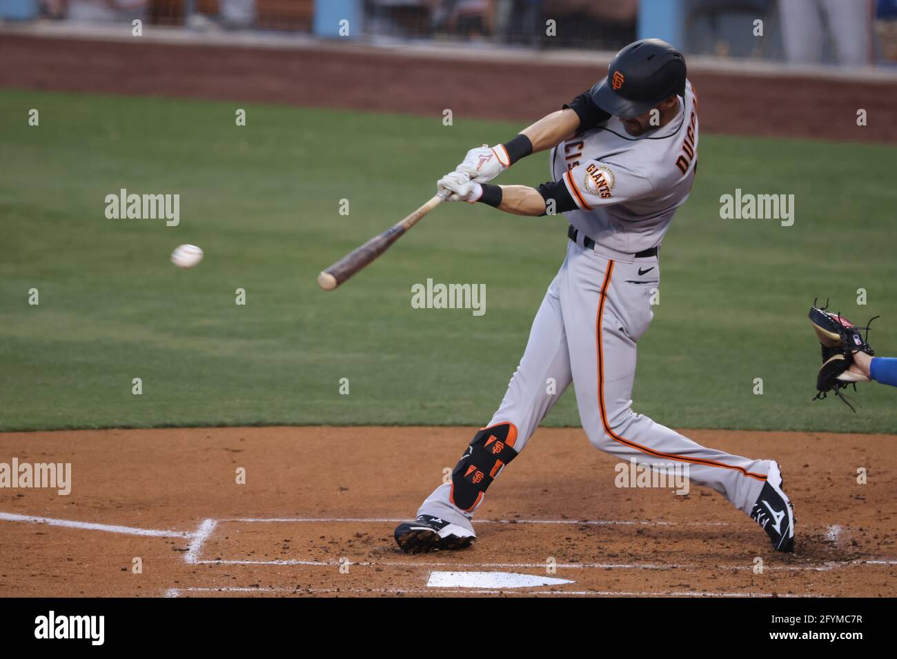 Los Angeles, CA. 28th May, 2021. San Francisco Giants center fielder ...