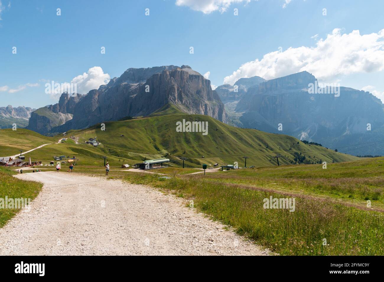 Views of the Dolomites at the Sella Pass in Val Gardena, Trentino Alto ...